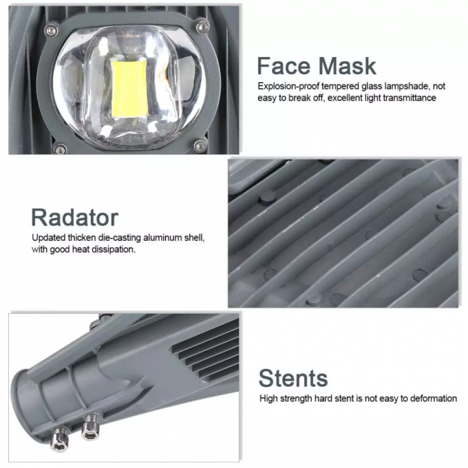 150w Power Ip66 Cob Cobra Type Led Street Light