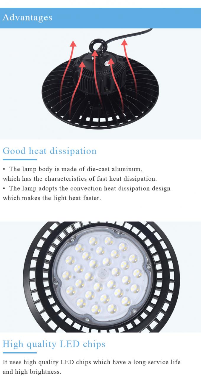 Smd Chip Ip67 5000k High Bay Led Ufo Lights 100w