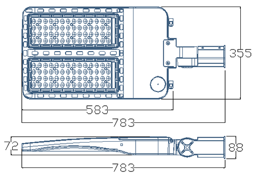 PC Lens 300W Outdoor Led Street Light Module Adjustable Angle Tilt 20 ...