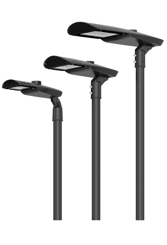 Clear Glass Outdoor LED Street Lights Horizontalvertical Installation Angle